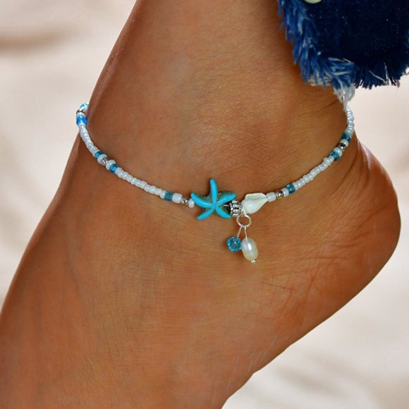 Fashion Jewelry | Jewelry | Beaded Starfish Anklet | Poshmark